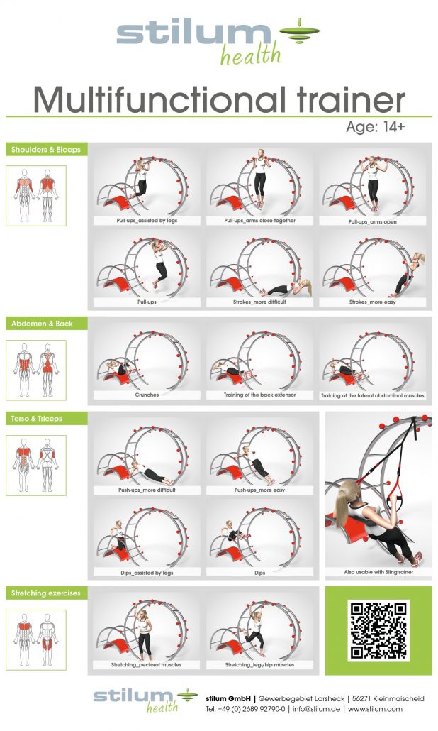 Multifunctional trainer | Stilum Outdoor Fitness Equipment