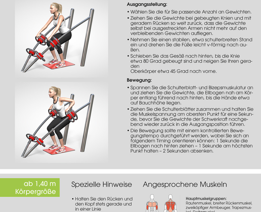 Ruderzug | Stilum Outdoor Fitnessgeräte